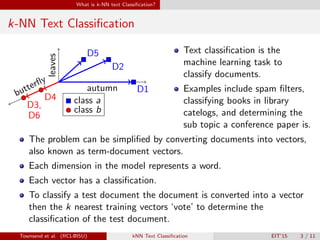 k-NN Text Classification using an FPGA-Based Sparse Matrix Vector Multiplication Accelerator EIT ...