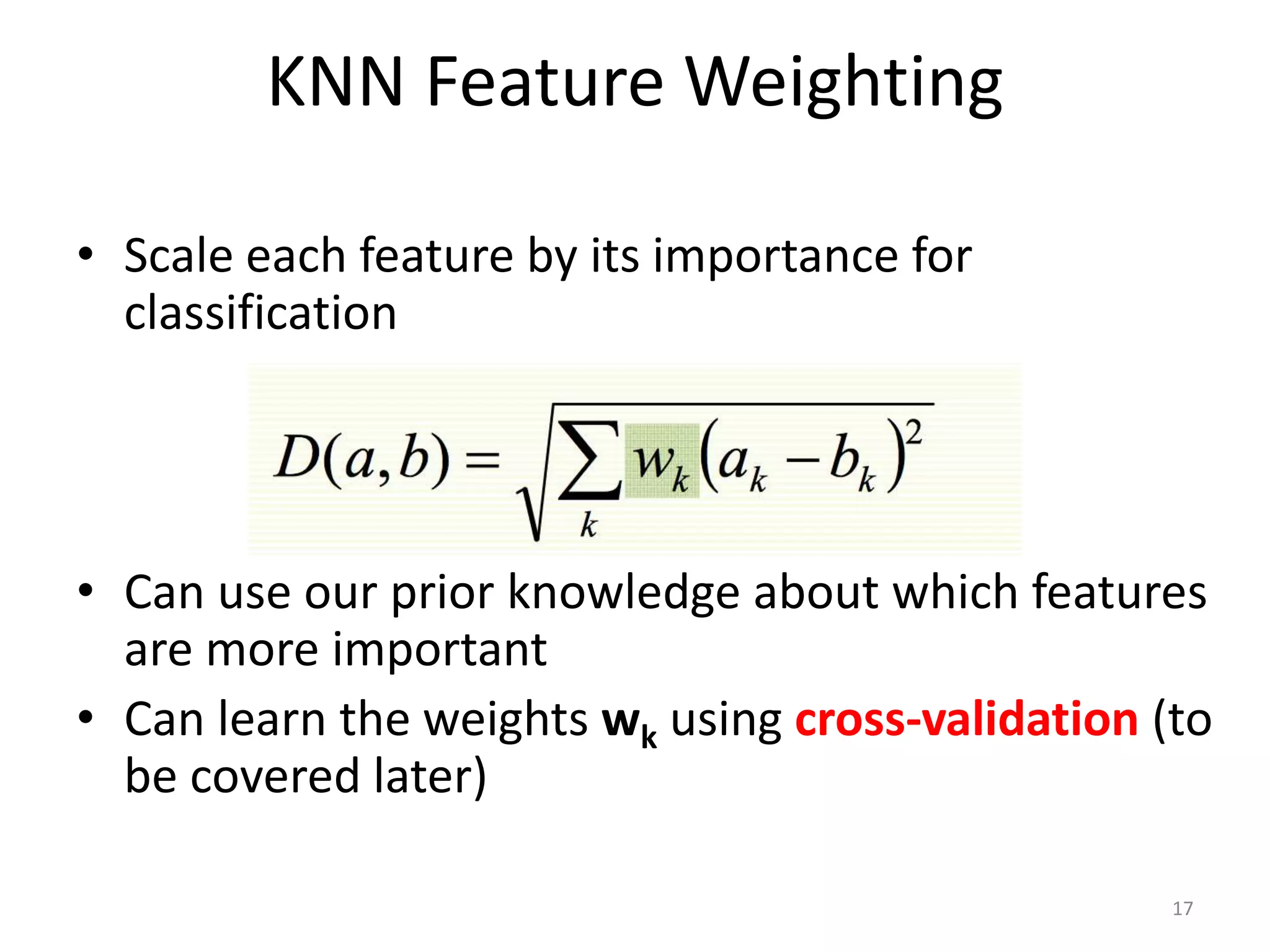 K Nearest Neighbors | PPTX