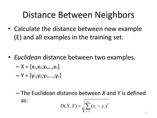 K Nearest Neighbors | PPTX