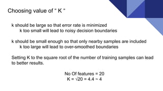 K - Nearest neighbor ( KNN ) | PDF