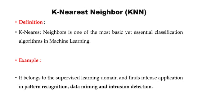 Knn | PPTX | Science