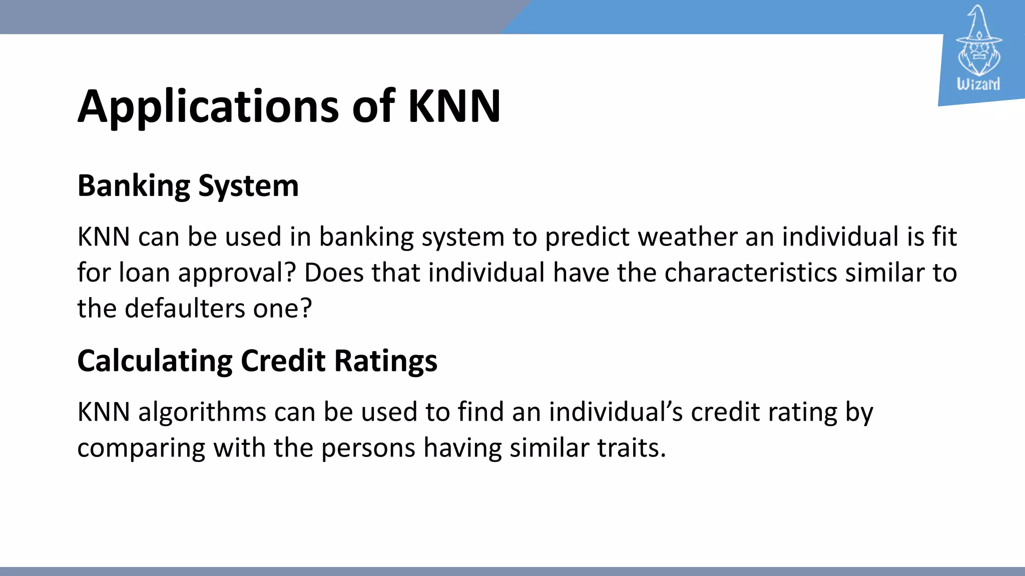 K Nearest Neighbor Algorithm | PPTX