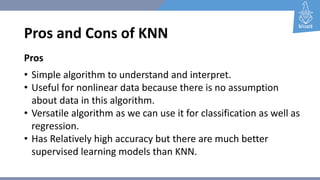 K Nearest Neighbor Algorithm | PPTX