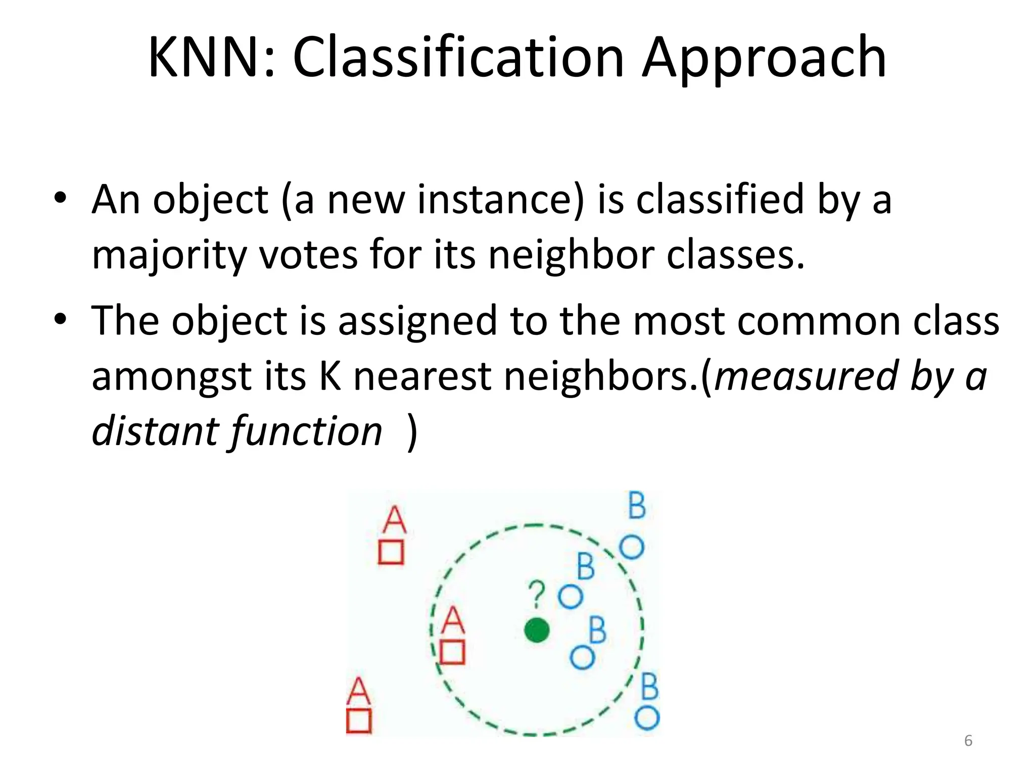knn is the k nearest algorithm ppt that includes all about knn, its adv ...