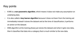 KNN.pdf k nearest neghnor classifier in machine | PPT