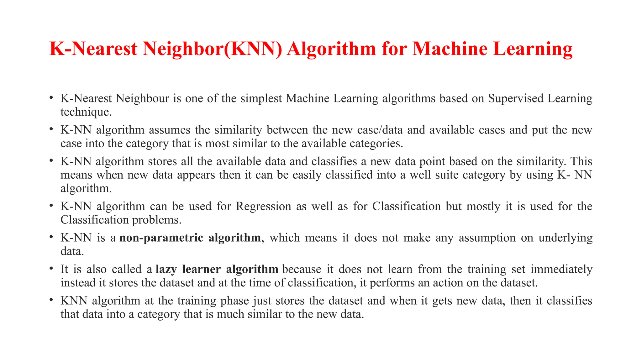 KNN and steps to define knn and various properties.pptx