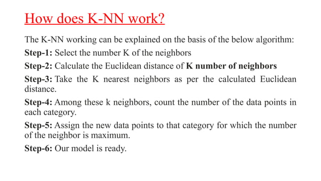 KNN and steps to define knn and various properties.pptx