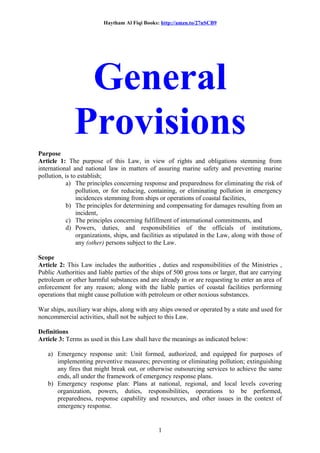 General Provisions | DOC