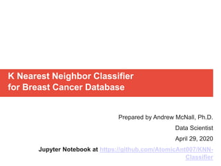 Knn breast cancer | PPT | Technology & Computing