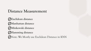 KNN Classificationwithexplanation and examples.pptx