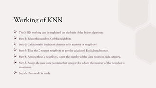 KNN Classificationwithexplanation and examples.pptx | Physics | Science