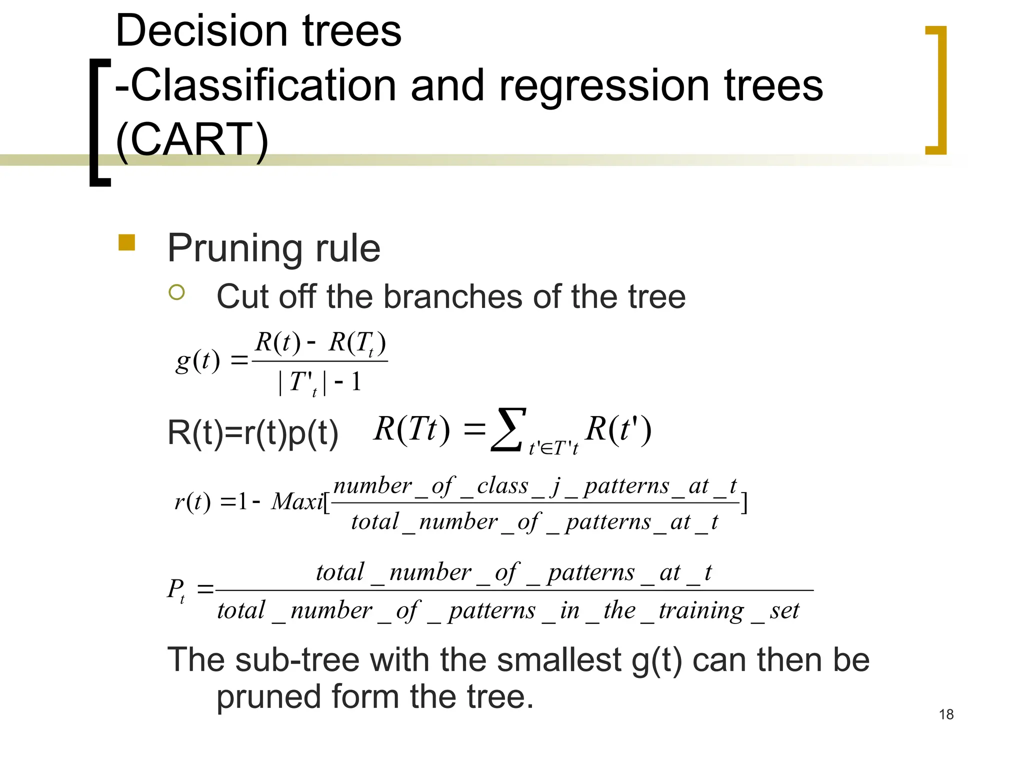 KNN&DECISION TREE in machine learning and pattern | PPT