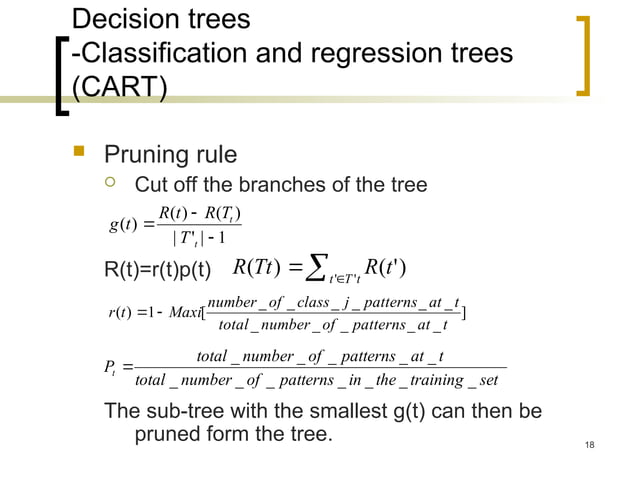 KNN&DECISION TREE in machine learning and pattern | PPT
