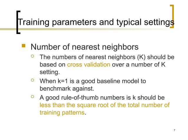 KNN&DECISION TREE in machine learning and pattern | PPT