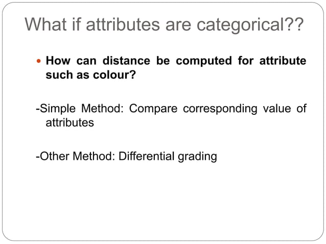 K Nearest Neighbor Classifier Pptx Science