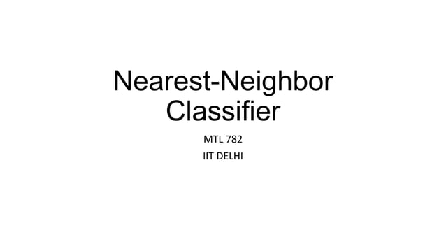 KNN presentation.pdf | Technology & Computing