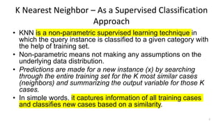 K- Nearest Neighbor Approach | PPT