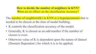 K- Nearest Neighbor Approach | PPT