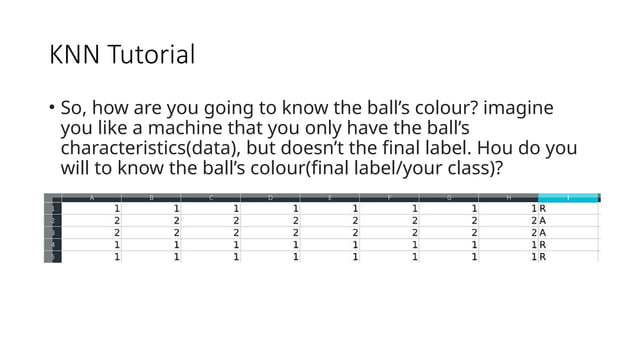 KNN Tutorial (K-nearest neighbor) - Machine Learning | PPTX