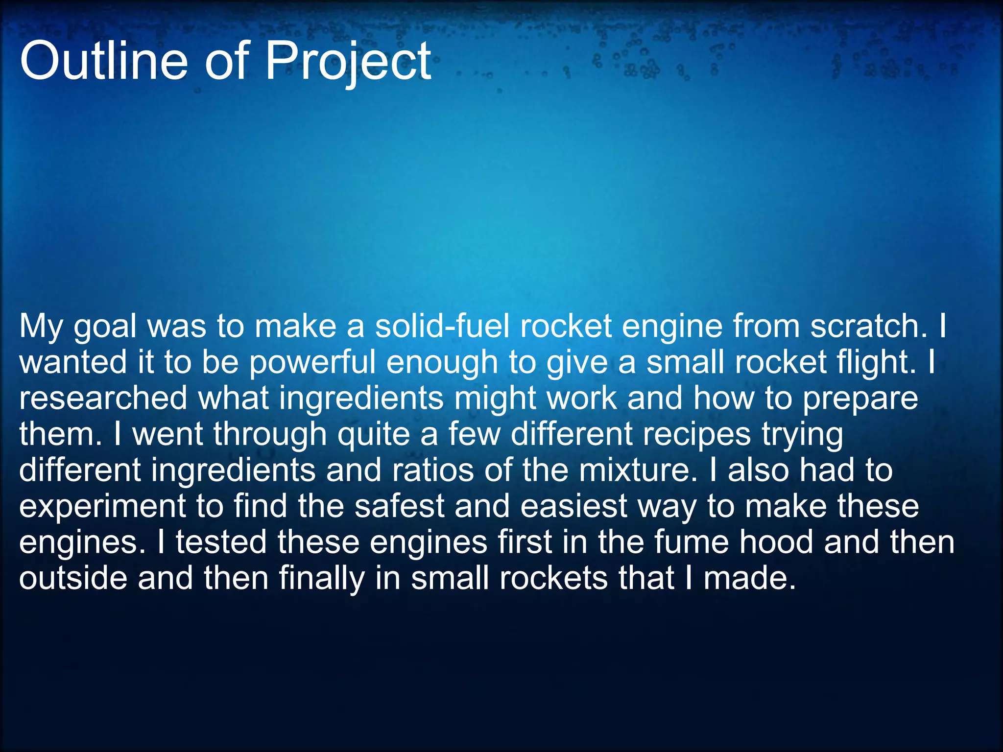 Kno3 rocket | PPT | Cooking | Food & Drink