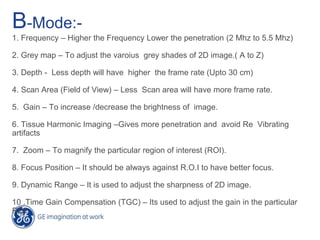 Ultrasound Basic Knobology & Controls | PPTX