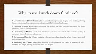 KNOCK DOWN FURNITURE for Interior Design | PPTX