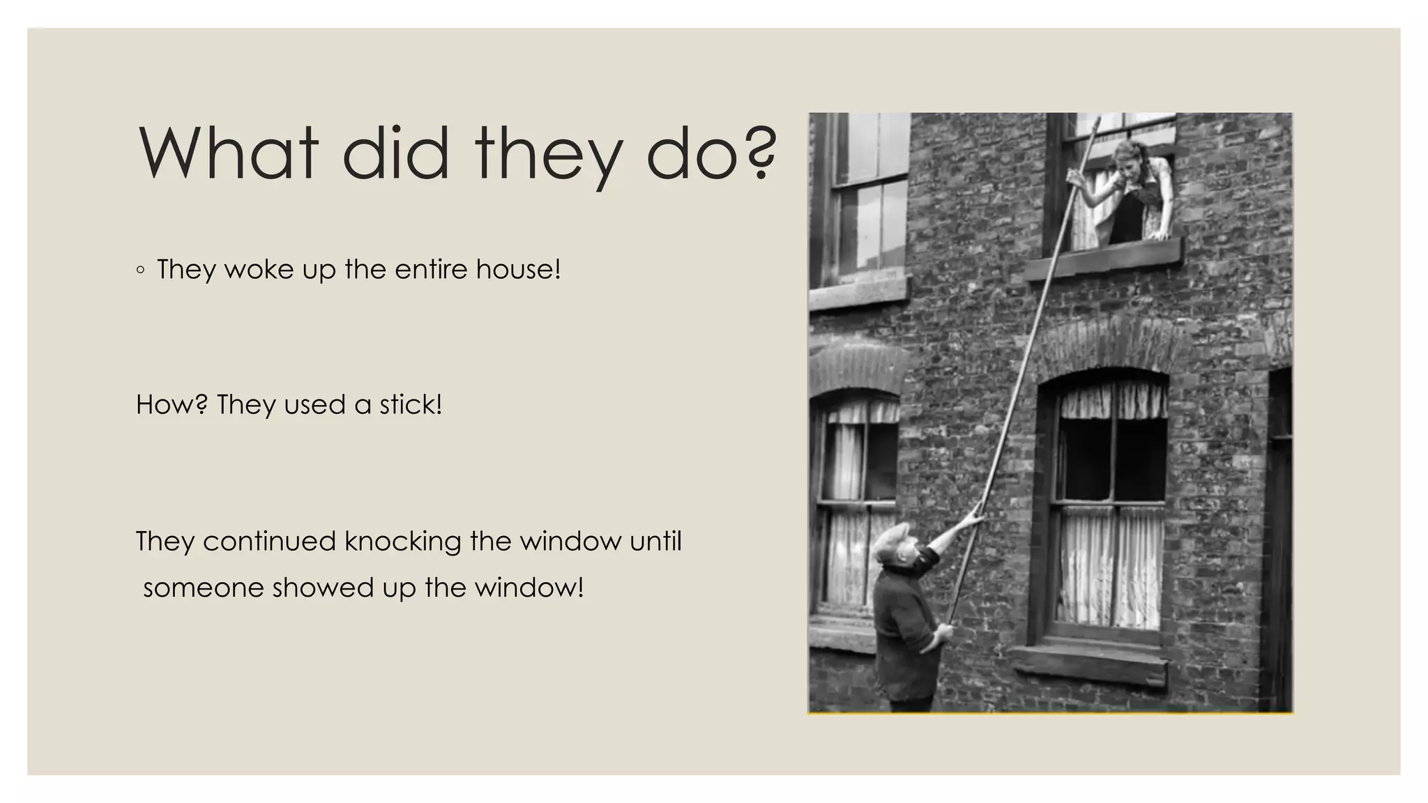 Knocker upper | PDF