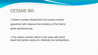 Knocking , cetane and octane numer | PPTX