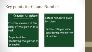 Knocking , cetane and octane numer | PPTX