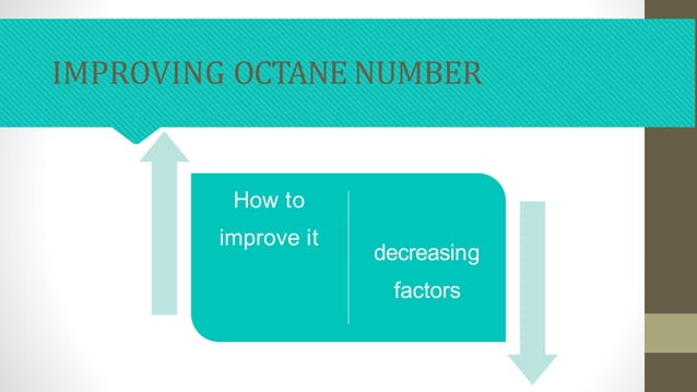 Knocking , cetane and octane numer | PPTX