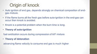Knocking , cetane and octane numer | PPTX