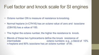 Knocking , cetane and octane numer | PPTX