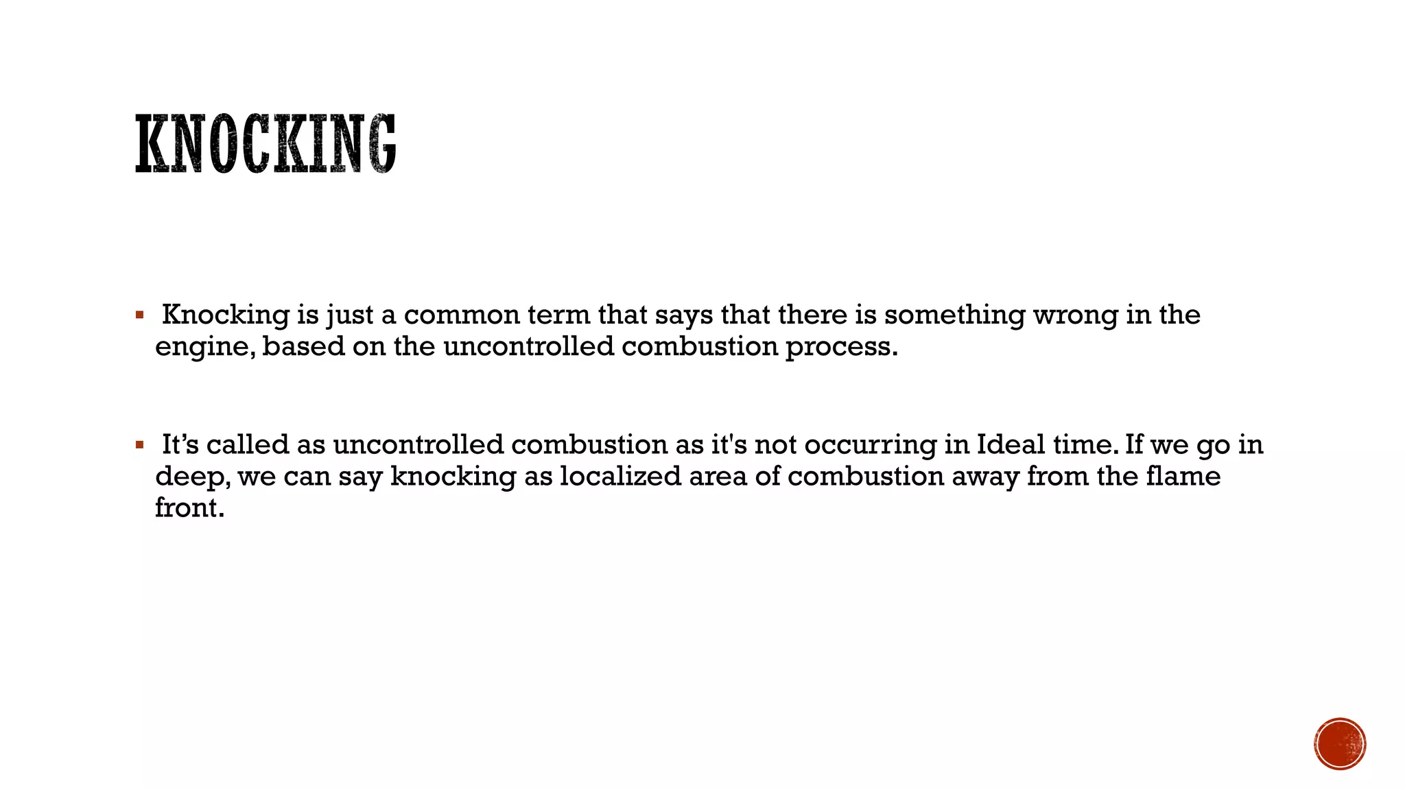 Knocking & detonation | PDF