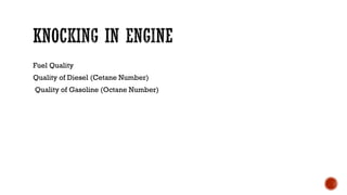 Knocking & detonation | PDF
