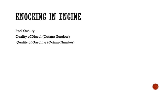 Knocking & detonation | PDF | Automotive