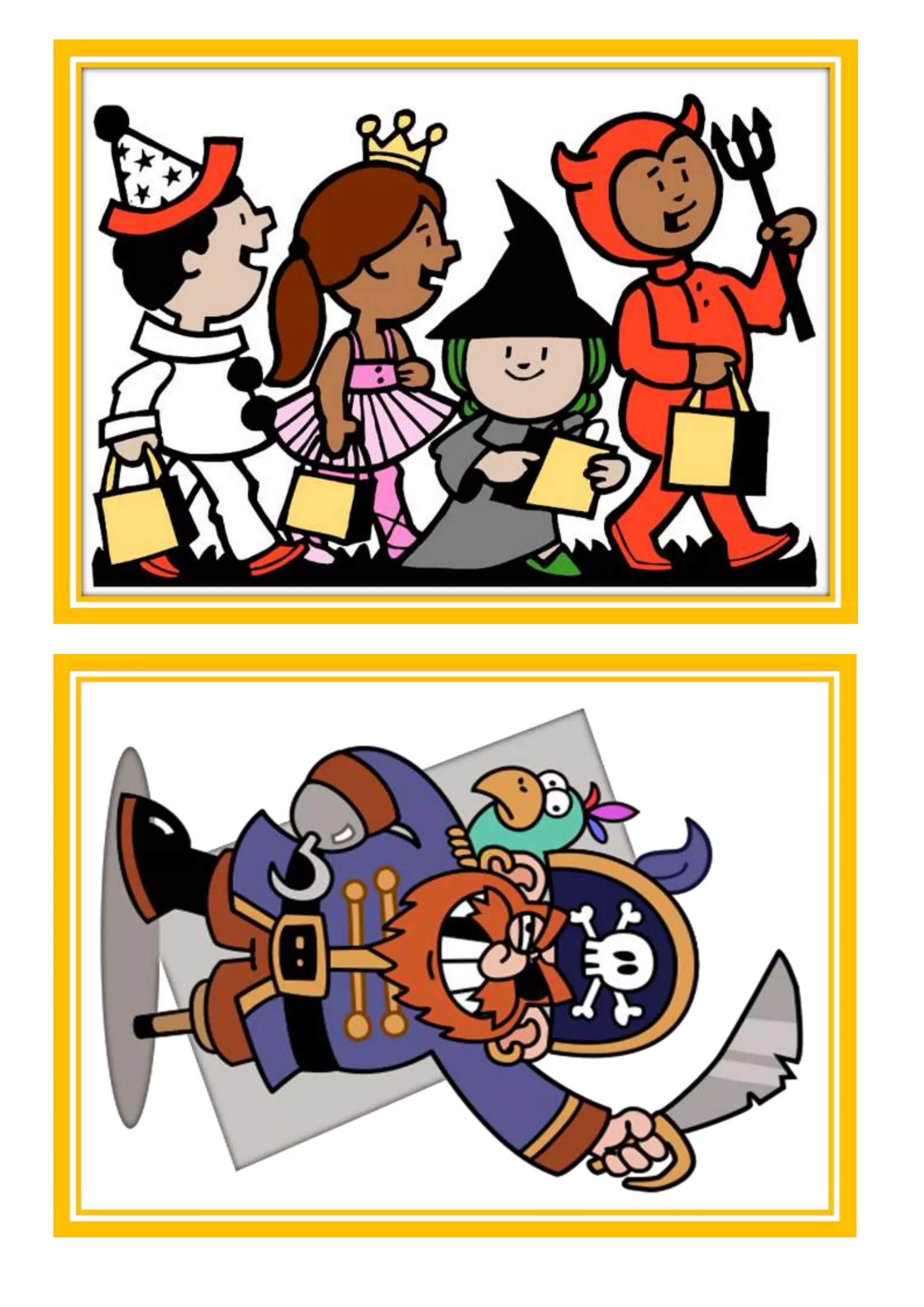 Knock knock trick or treat flashcards | DOCX