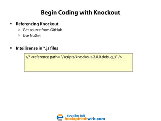 Knockout mvvm-m1-slides | PPT | Free Download