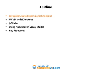 Knockout mvvm-m1-slides | PPT | Free Download