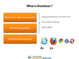 Knockout mvvm-m1-slides | PPT | Free Download