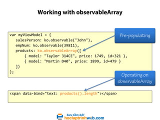 Knockout mvvm-m2-slides | PPT