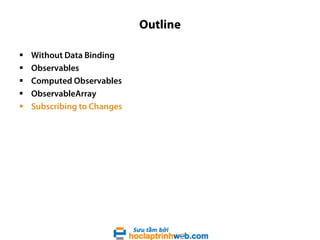 Knockout mvvm-m2-slides | PPT