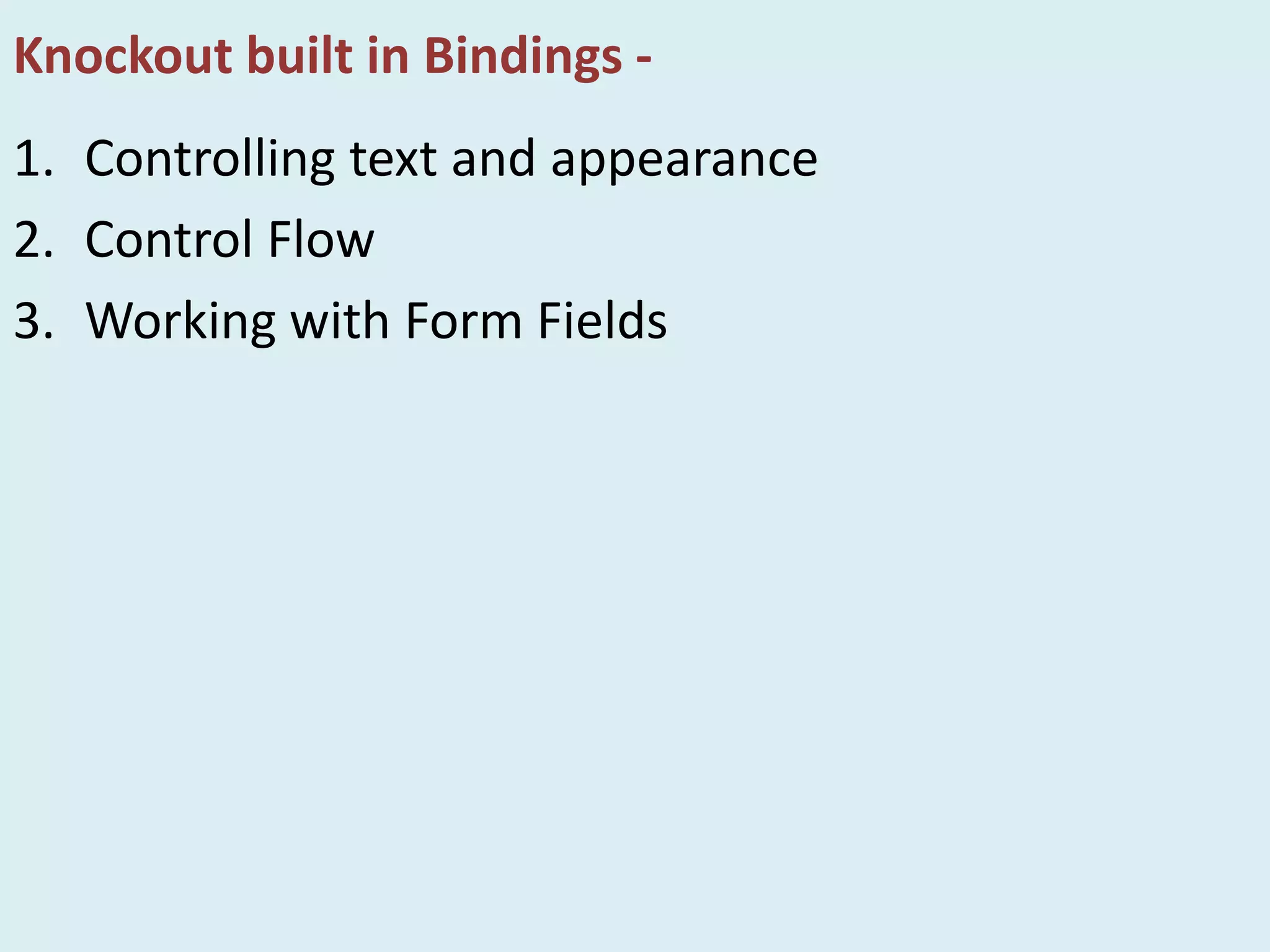 Knockout.js explained | PPTX