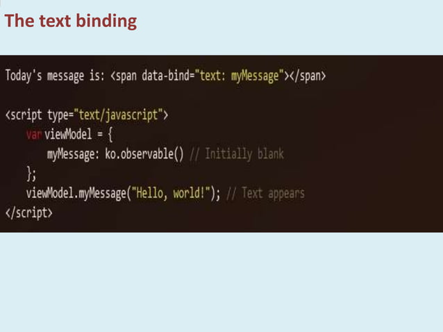 Knockout.js explained | PPTX