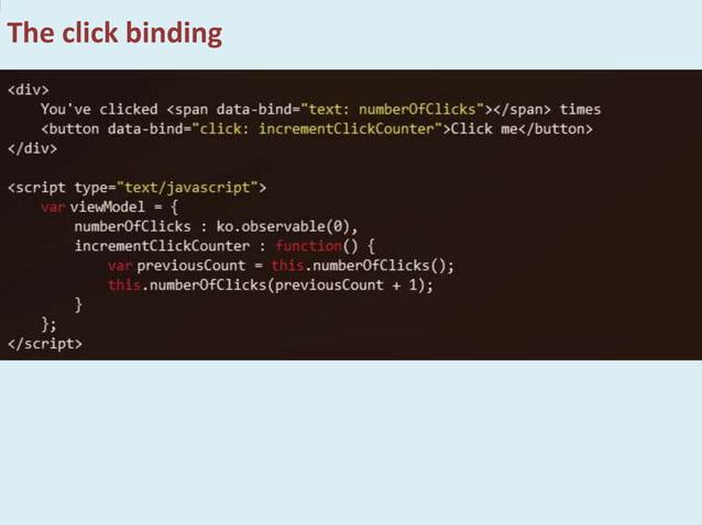 Knockout.js explained | PPT