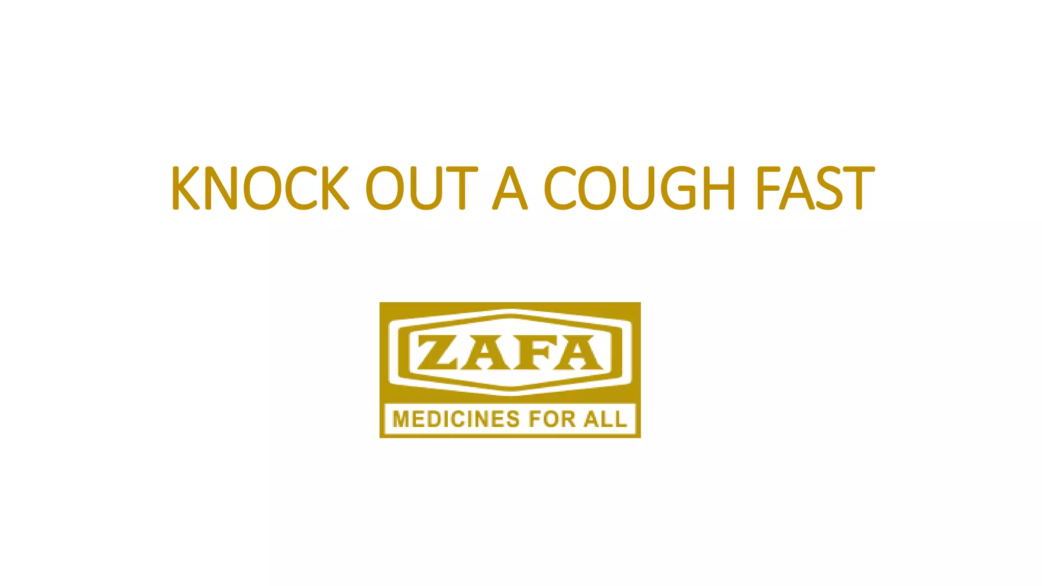 Knock out a cough fast | PDF