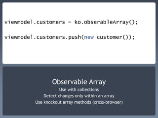 Knockoutjs UG meeting presentation | PPTX