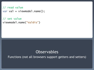 Knockoutjs UG meeting presentation | PPTX