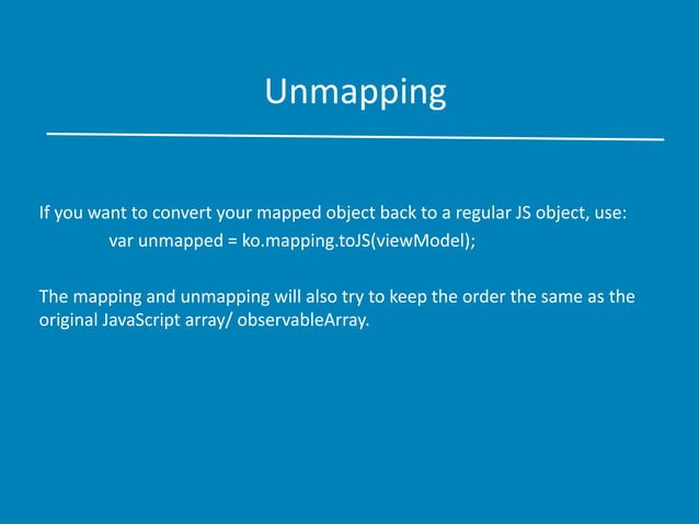 Fundaments of Knockout js | PPTX