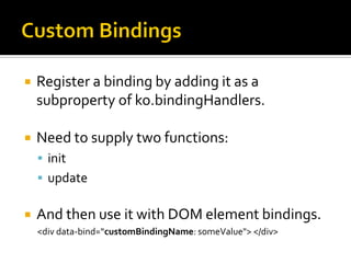 Knockoutjs databinding | PPT