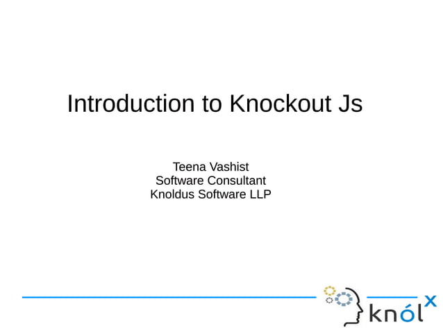 Introduction to Knockout Js | ODP